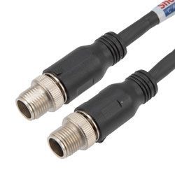 SMC ShowMeCables M12 8 Position X-Code Cable, S/FTP Jacket, Male/Male ...