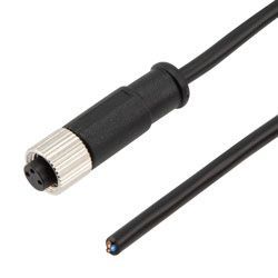 ShowMeCables ShowMeCables M8 3 Position Cable, PVC Jacket, Female/Open ...