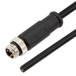 ShowMeCables ShowMeCables M8 4 Position Cable, PVC Jacket, Male/Open ...