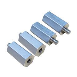 1 Inch High Hex Aluminum Standoff - 4-Pack | ShowMeCables.com