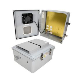 14x12x06 UL® Listed Polycarb Weatherproof NEMA 3R IP24 Enclosure, 120 ...