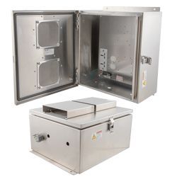 14x12x07 Stainless Steel Weatherproof Outdoor IP24 NEMA 3R Enclosure ...