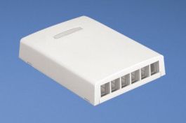 6 Port NetKey Surface Mount Boxes | ShowMeCables.com