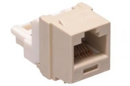 Panduit Netkey Cat6 Universal Keystone - Electric Ivory | ShowMeCables.com