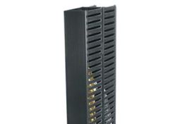 Dual Channel Vertical Plastic Cable Duct - 4' W x 8' D - 51 RU ...