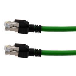 ShowMeCables RJ45 To RJ45, Profinet Type C Cable, Green, 22 AWG, PUR ...
