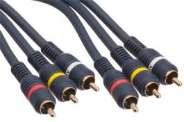 RCA Audio Cables - 50FT Professional Grade Triple RCA Cable ...
