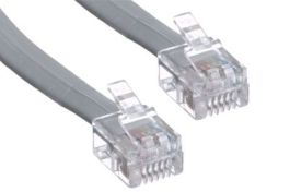 RJ12 Line Cord - 6 Conductor - Reverse Cable | ShowMeCables.com