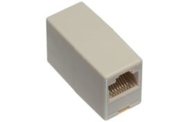 Modular Inline Coupler RJ45 8 Conductor Straight | ShowMeCables.com