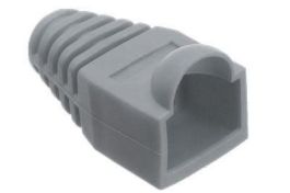 RJ45 Strain Relief Boot | PVC - Gray | ShowMeCables.com