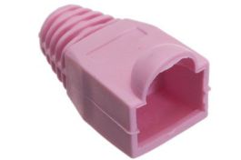 RJ45 Strain Relief Boot | PVC - Pink | ShowMeCables.com