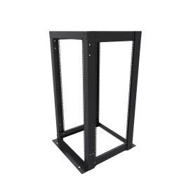ShowMeCables 23 inch width, 4-Post Open Rack 25U Cage Nut ...