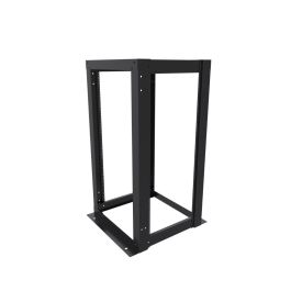 ShowMeCables 23 inch width, 4-Post Open Rack 25U Threaded ...