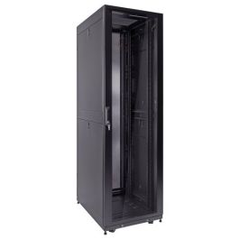 ShowMeCables 42U Server Rack Cabinet, 800mm depth, Glass Front door and perf. rear french doors ...