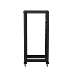 ShowMeCables 22U, Cage Nut, Casters Included, Black | ShowMeCables.com