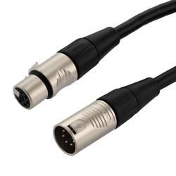 ShowMeCables DMX 512 Lighting Cable, 5 pin XLR Male to 5 pin XLR Female ...