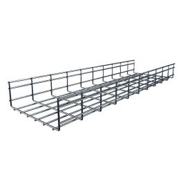 ShowMeCables Wire Mesh Cable Tray 12"D x 4"H x 10ft. 4pk BLK ...