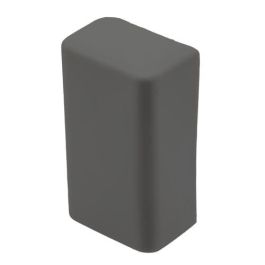 ShowMeCables Raceway end cap, 14x21mm gray | ShowMeCables.com
