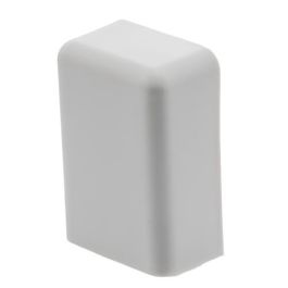 ShowMeCables Raceway end cap, 20x35mm white | ShowMeCables.com