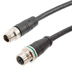 ShowMeCables Cat6a Ethernet Economy IP67 M12 8 Position X code Cable ...
