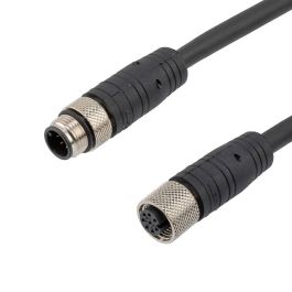 L-com M12 8 Position A code F/UTP Industrial Cable, M12 M / M12 F - 10 ...