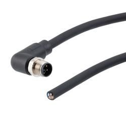 L-com M12 4 Position IP67 L-Code Pigtail Cable Assembly, Unshielded ...