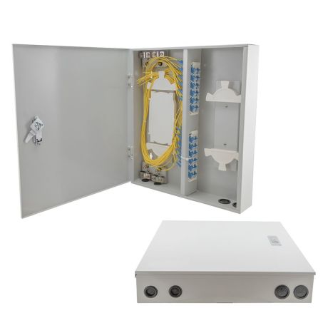 ShowMeCables | Fully Loaded SC Fiber Splice Enclosure | Single Door ...