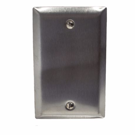 Cover Up Wall Plate - Single Gang - Stainless Steel | ShowMeCables.com