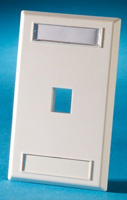 Ortronics Keystone Wall plate | KSFP1-88 Single Gang | ShowMeCables.com