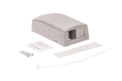 2 Port NetKey Surface Mount Boxes - Gray | ShowMeCables.com