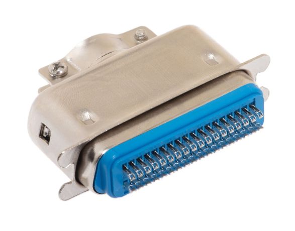 36 Pin Male Solder Centronics Connector - Round Cable | ShowMeCables.com