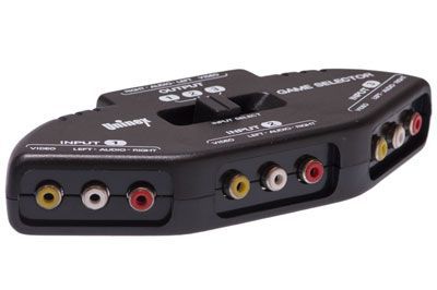 3 Way Composite RCA Audio Video Input Selector Switch (3in/1out ...