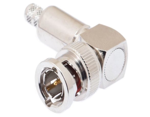 BNC Right Angle Male Crimp Connector - RG59 & RG62 | ShowMeCables.com