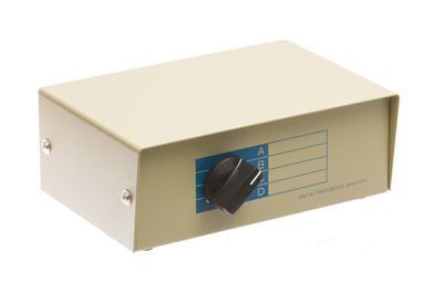 4-Way RJ11/RJ12 Telephone Switch Box | ShowMeCables.com