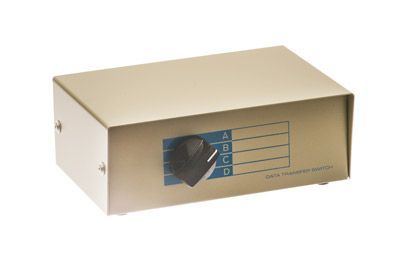 4-Way RJ45 Manual Switch Box | ShowMeCables.com
