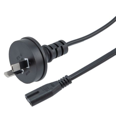 IRAM 2063 Type I to C7 International Power Cord - 2.5 Amp ...