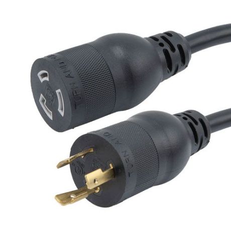 Locking Power Cord | Nema L5-20P to L5-20R | ShowMeCables.com