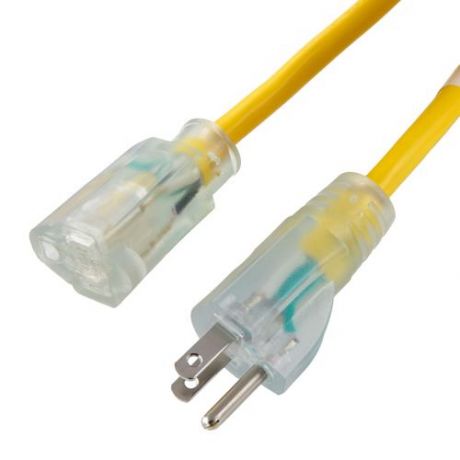 ShowMeCables NEMA 5-15P LED Power indicator to NEMA 5-15R LED Ground ...