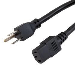 ShowMeCables NEMA 5-15P - C13, SJTOW Power Cable, 125V, 15A, 15FT | ShowMeCables.com