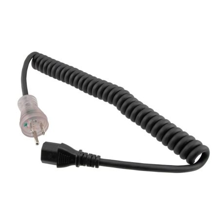 Show Me Cables Hospital Grade N5-15 with LED to C13, Coiled 18AWG Cord ...