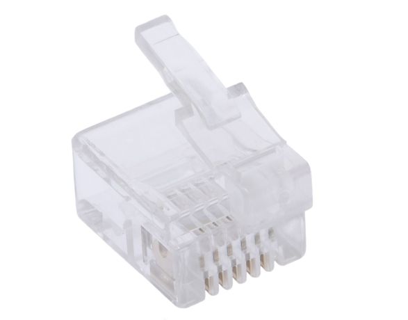 DEC RJ12 6P 6C Modular Flat Plug | ShowMeCables.com