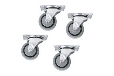 Fine Floor Casters for Slim 5 and ERK Racks - Set of 4 (Non-Locking ...