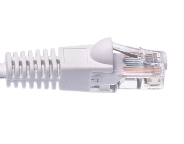 Standard Boot Cat6 Ethernet Patch Cable - White - 3 FT | ShowMeCables.com