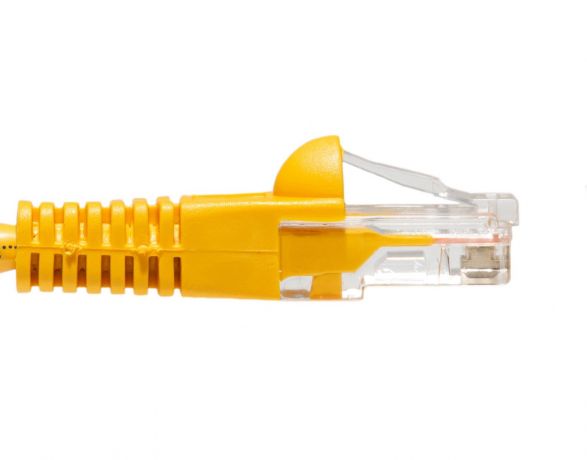 Standard Boot Cat6 Ethernet Patch Cable - Yellow - 5 FT | ShowMeCables.com