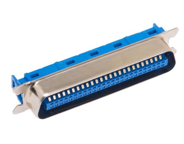 50 Pin Male Centronics Connector - Flat Ribbon Cable (IDC Type ...
