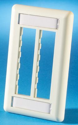 Ortronics TracJack Wall Plate | Face Plate Single Gang | ShowMeCables.com