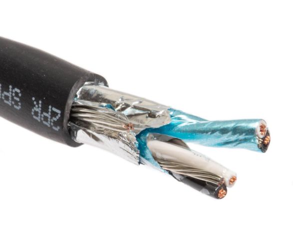 16 AWG - Shielded Twisted Pair - 300V - Stranded Conductor - Overall ...