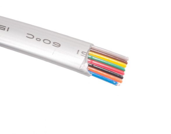 Modular Cable - 8 Conductor - Silver Satin - Per FT | ShowMeCables.com