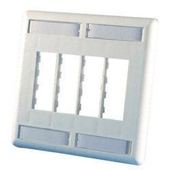 Ortronics TracJack Wall Plate | 40300554-88 Face Plate Double Gang ...