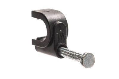 Cable Clip for Single Coax or Ethernet - Nail-In Fasteners - 100 Pack ...